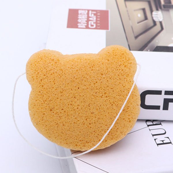 8 Colors Bear Face Cleaning Konjac Sponge Puff - Facial sponge,Body ...